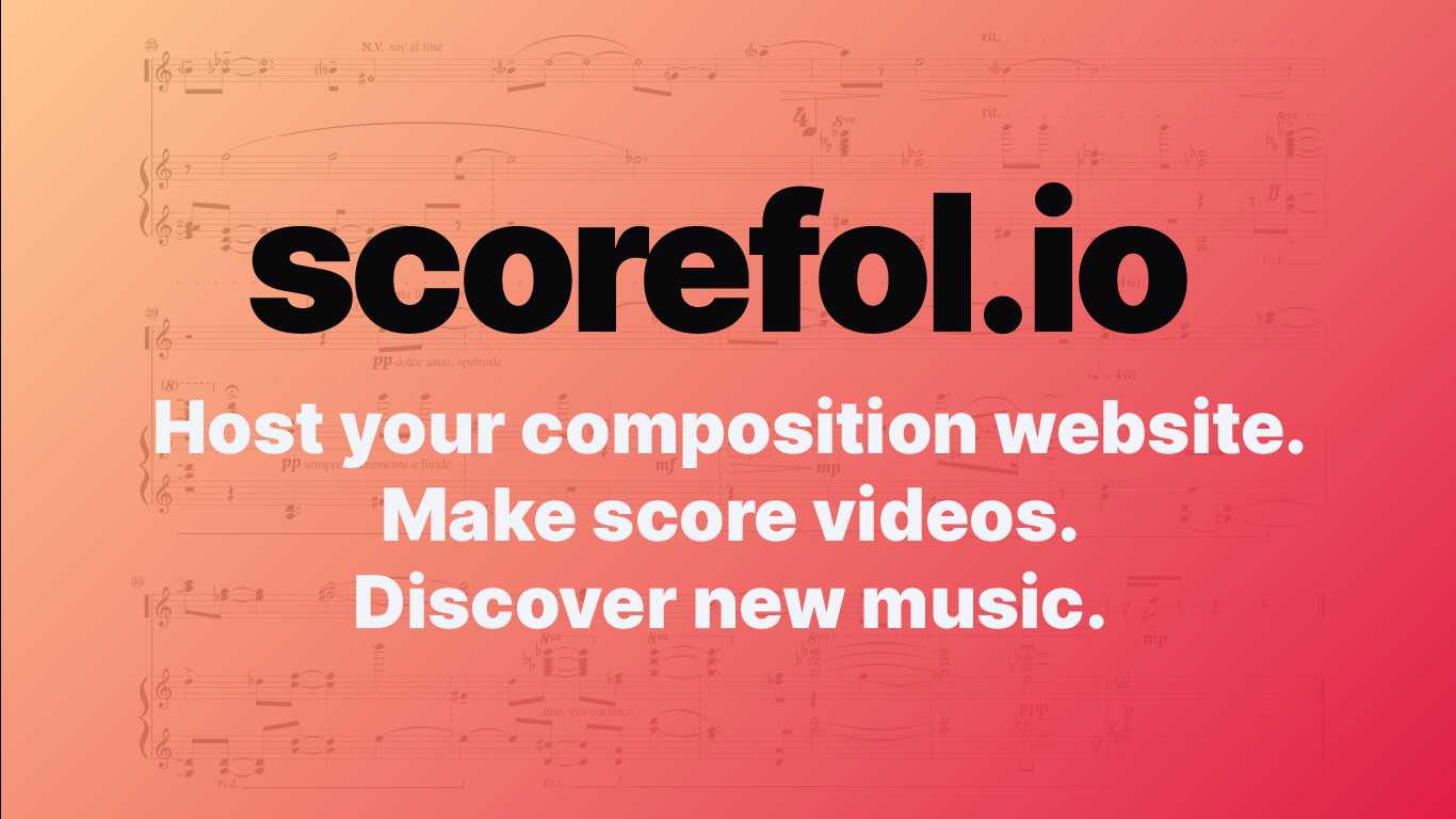 Scorefolio - Create your composer portfolio